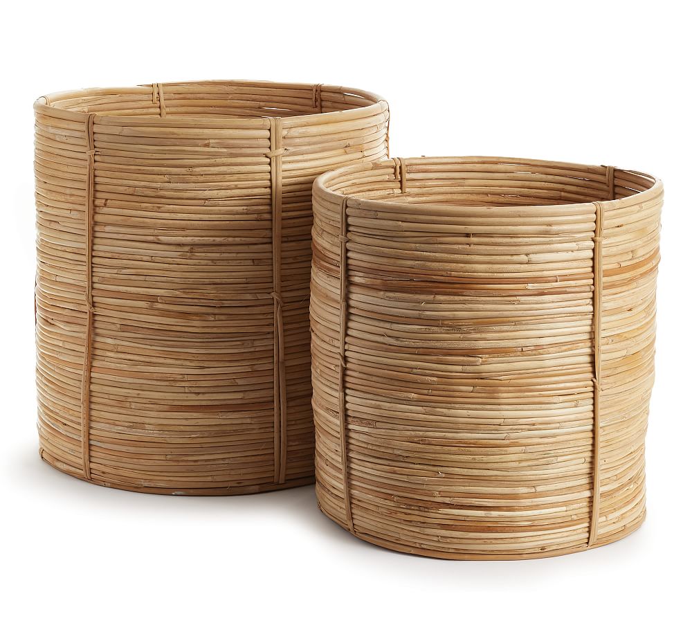Cane Rattan Basket Sets | Pottery Barn