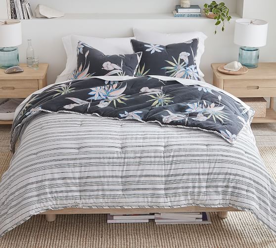 Roxy Sun Washed Percale Island Life Sham | Pottery Barn