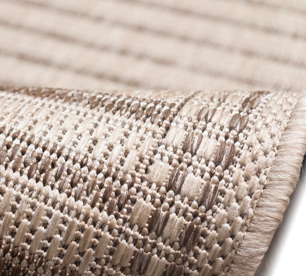 Elnara Border Outdoor Performance Rug | Pottery Barn