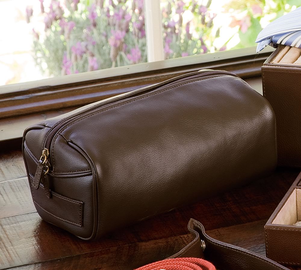Colby Leather Toiletry Case | Pottery Barn