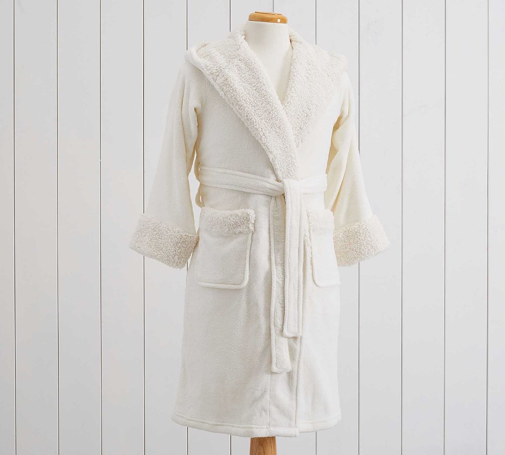 Teddy Faux Fur Trim Robes | Pottery Barn