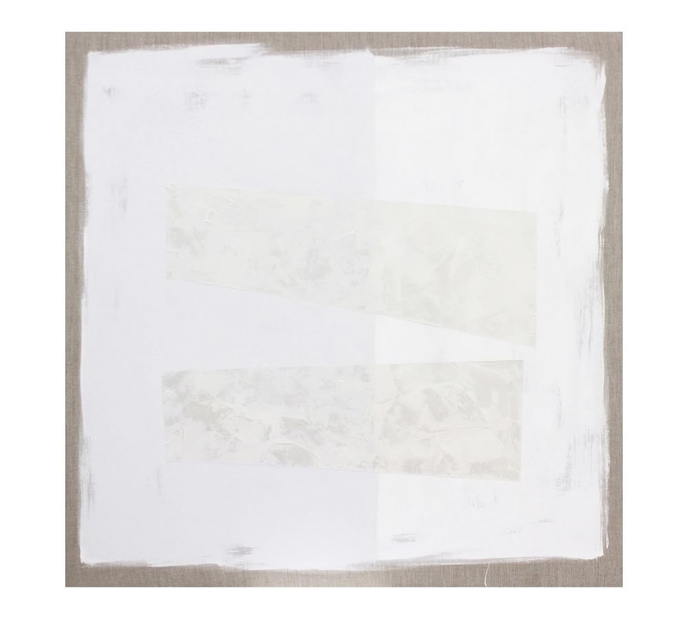 Hand-Painted Neutral Block Canvas Print | Pottery Barn
