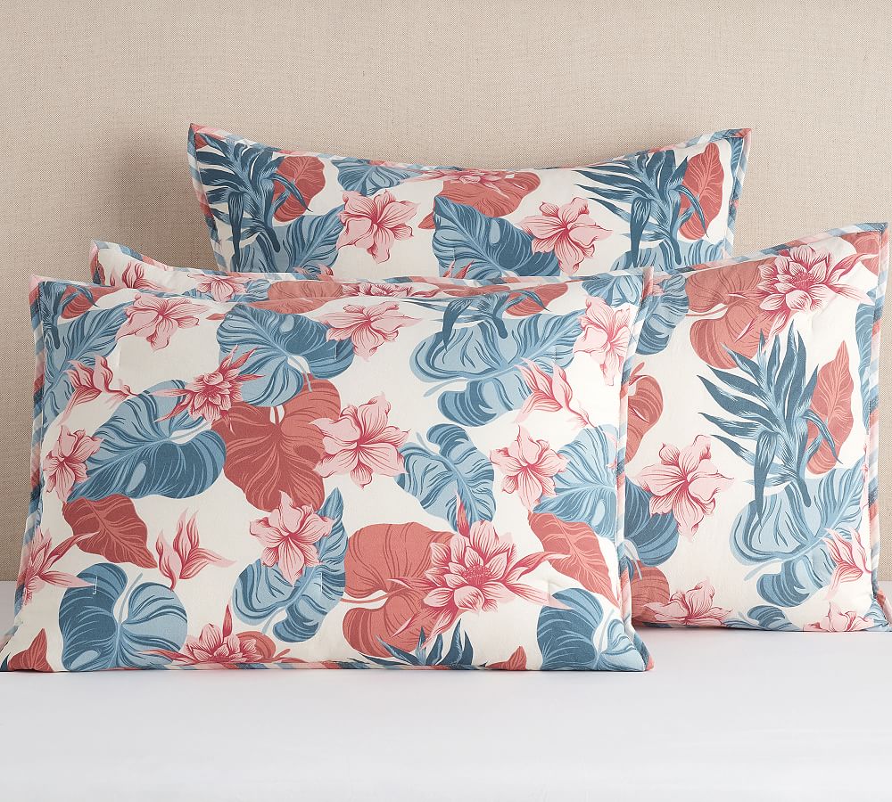 Roxy Sun Soaked Percale Sham | Pottery Barn