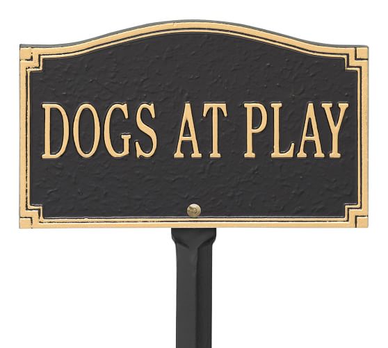 Dogs at Play Sign | Pottery Barn