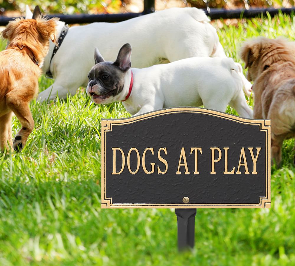 Dogs at Play Sign | Pottery Barn