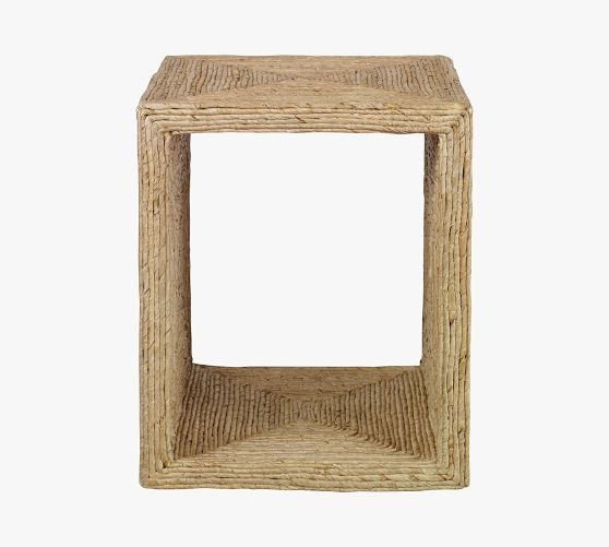 Noah Square Woven Accent Table | Pottery Barn
