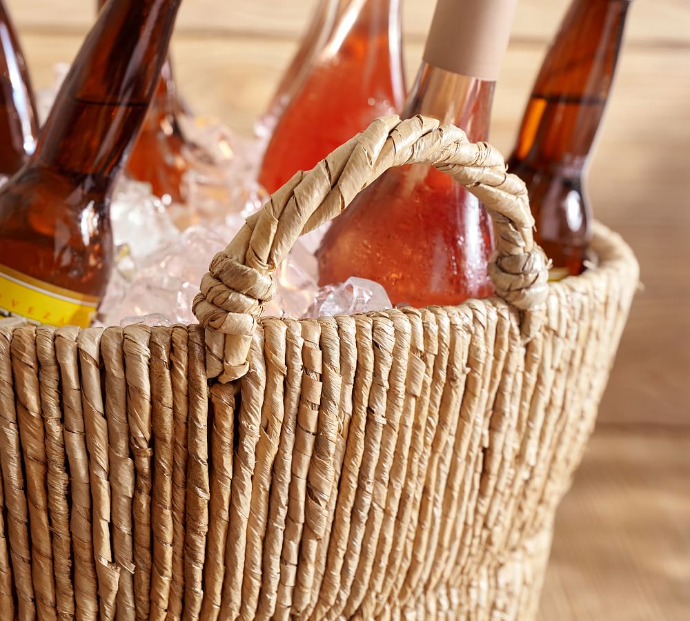 Malibu Handwoven Seagrass Party Bucket | Pottery Barn