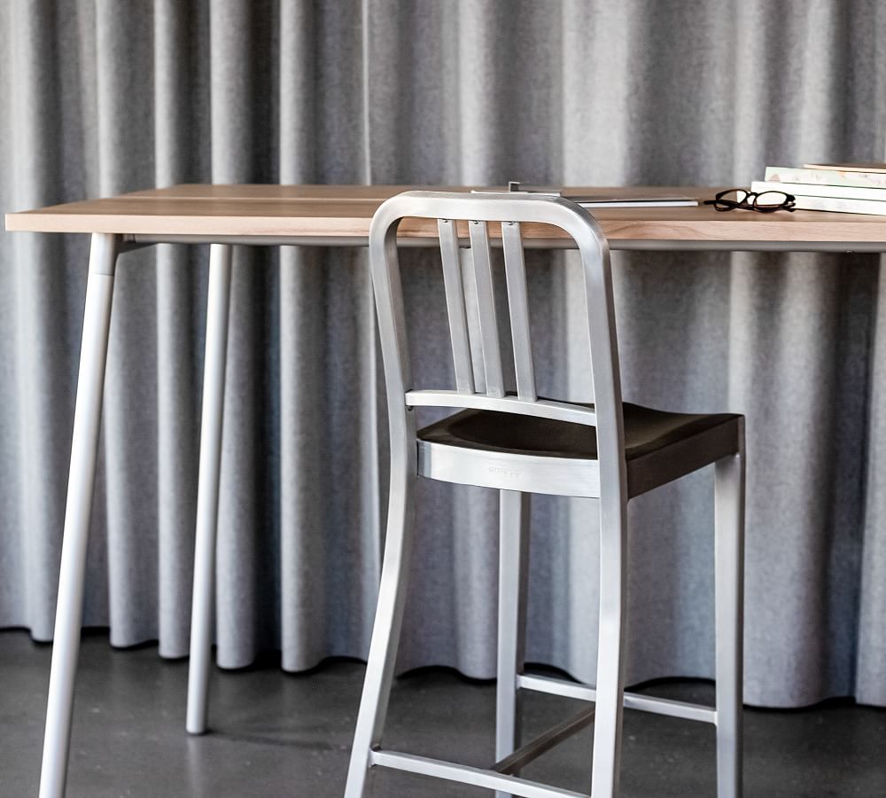 Emeco Run Bar Height Dining Table | Pottery Barn