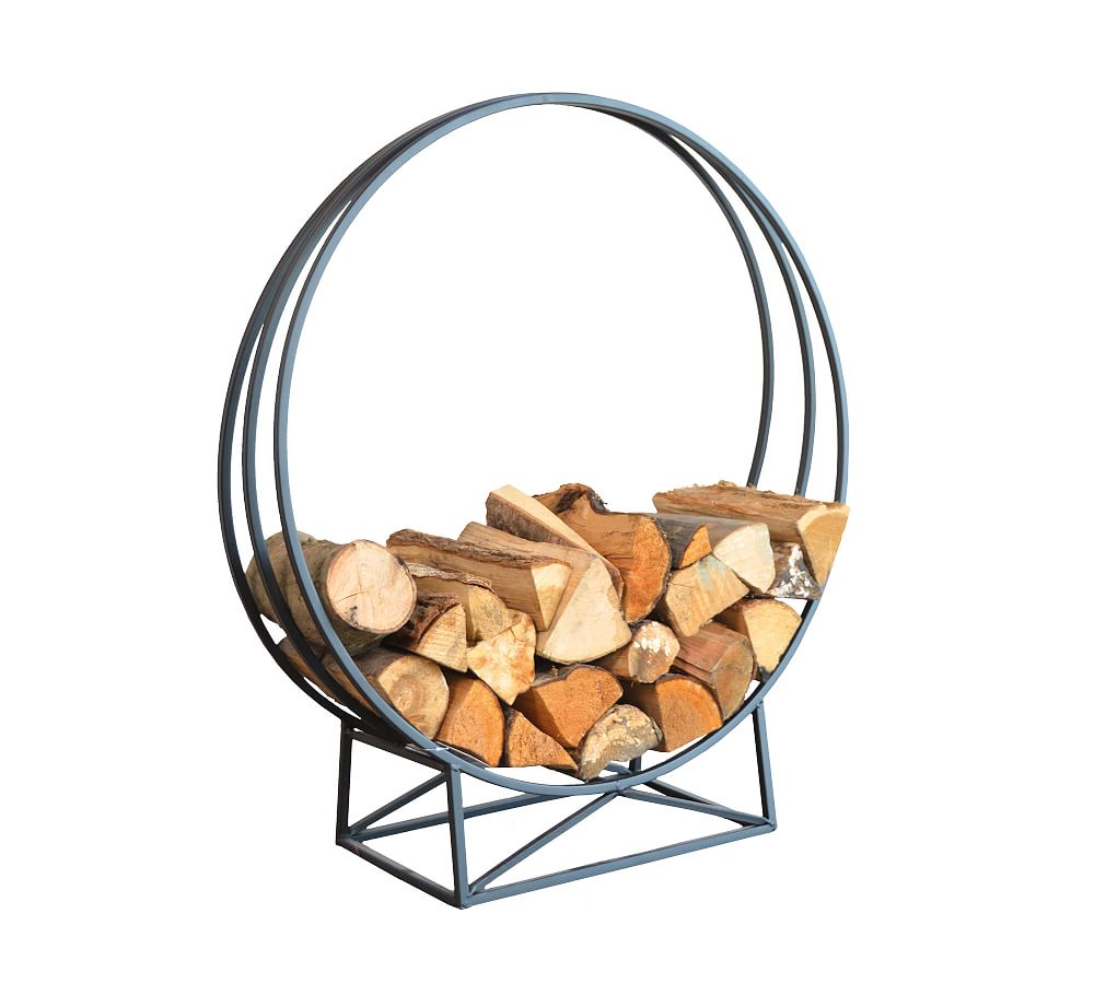 Round Iron Firewood Rack | Pottery Barn