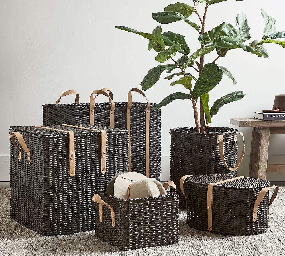 Austin Handwoven Tote Baskets | Pottery Barn