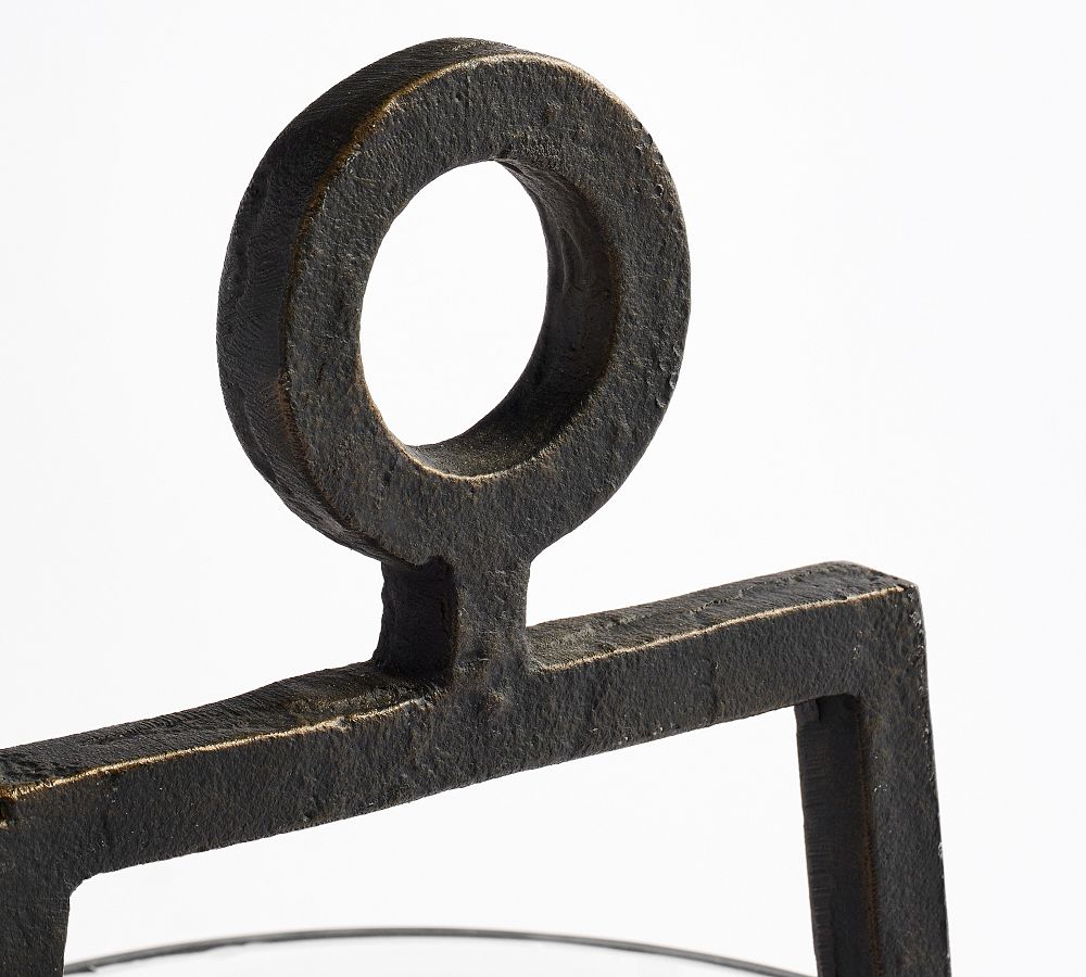 Easton Forged-Iron Outdoor Lantern | Pottery Barn