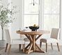 Benchwright Round Pedestal Extending Dining Table - Seadrift | Pottery Barn