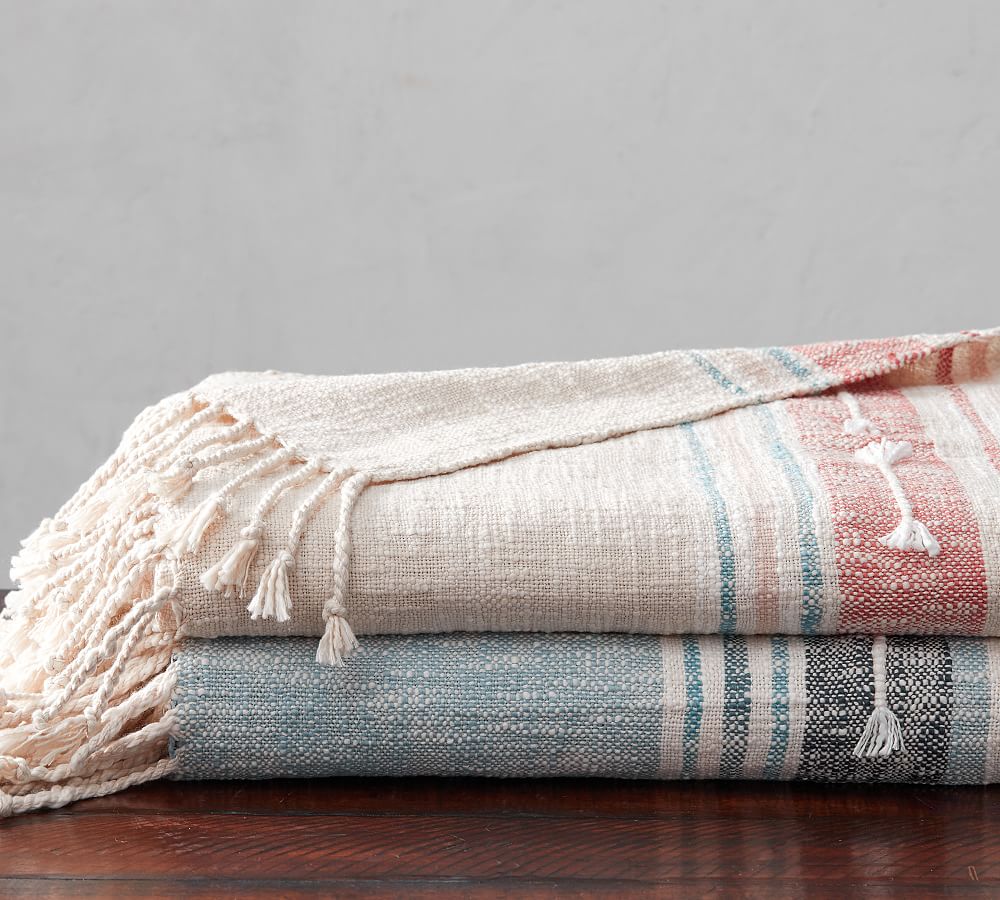 Roxy Yarn Dye Throw Blanket | Pottery Barn