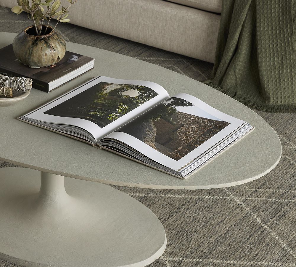 Collier Metal Oval Coffee Table | Pottery Barn