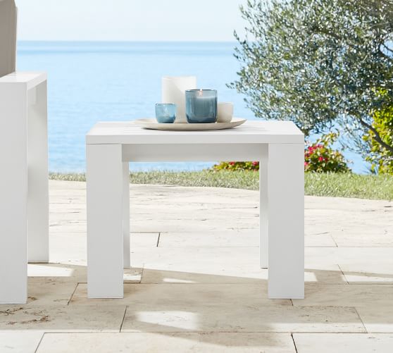 Malibu Metal Outdoor Side Table | Pottery Barn