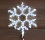 Lit Cool Toned Snowflake | Pottery Barn