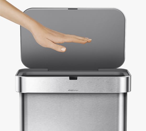 Simplehuman® 58 Liter Voice and Motion Sensor Trash Can | Pottery Barn