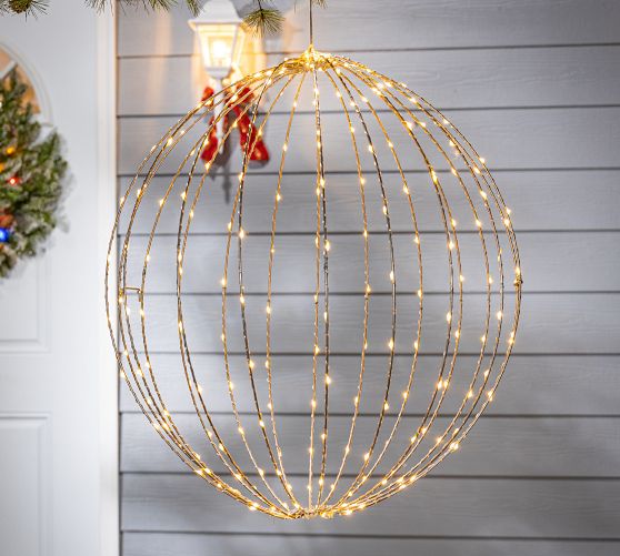 Lit Sphere with Warm LED Lights | Pottery Barn