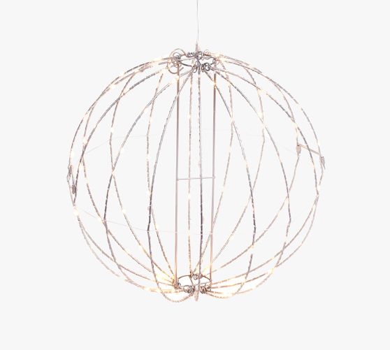 Lit Sphere with Warm LED Lights | Pottery Barn