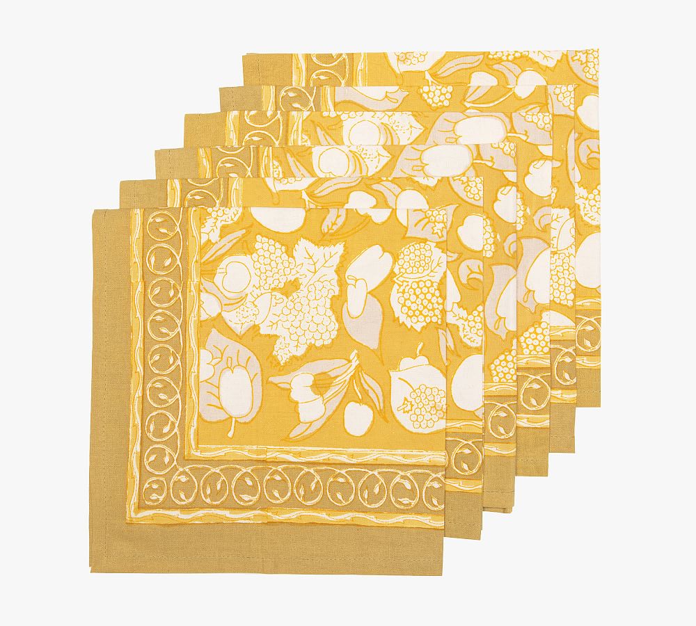 Camille Cotton Napkins - Set of 6 | Pottery Barn
