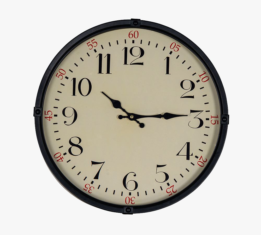 Classic Wall Clock - Black | Pottery Barn
