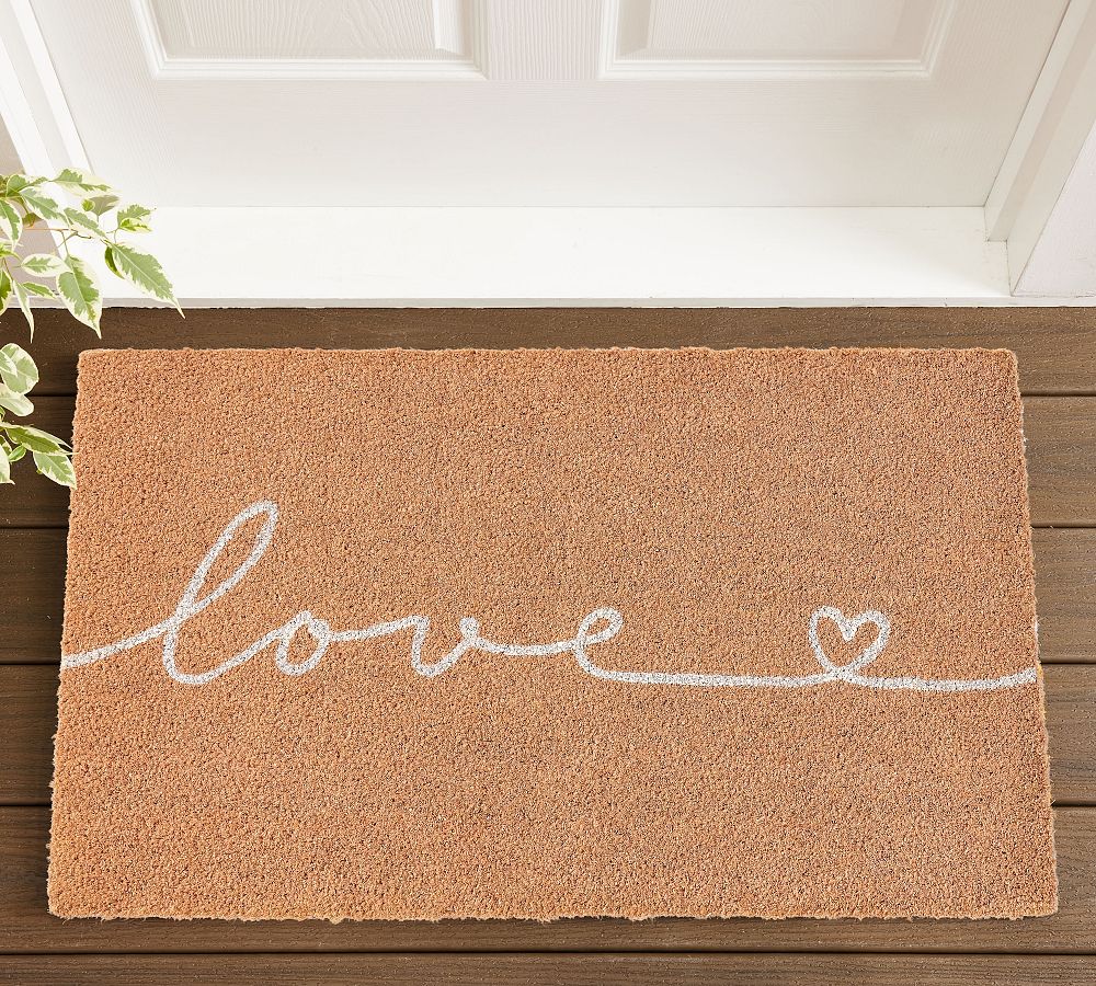 Love Script Doormat | Pottery Barn