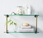 Linden Handcrafted Double Tier Shelf | Pottery Barn
