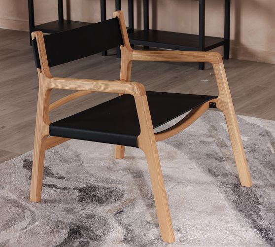 Carina Leather Accent Chair | Pottery Barn