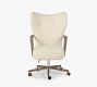 Jones Upholstered Swivel Desk Chair | Pottery Barn