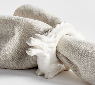 Lunar New Year Dragon Napkin Rings - Set of 4 | Pottery Barn