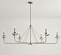 Botanical Forged Iron Chandelier | Pottery Barn