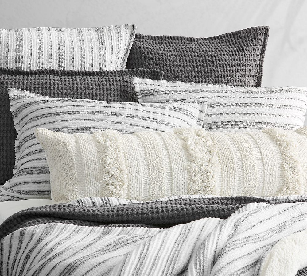 Manon Striped Cotton Coverlet | Pottery Barn