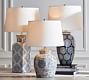Langley Ceramic Pattern Lamp | Pottery Barn