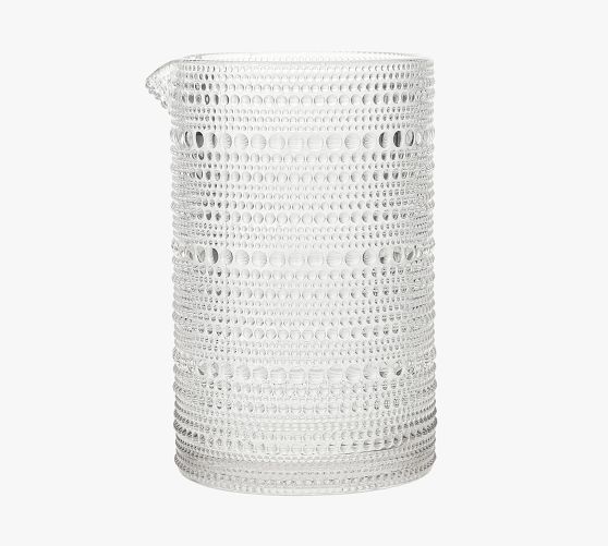 Jupiter Beaded Glass Cocktail Pitcher | Pottery Barn