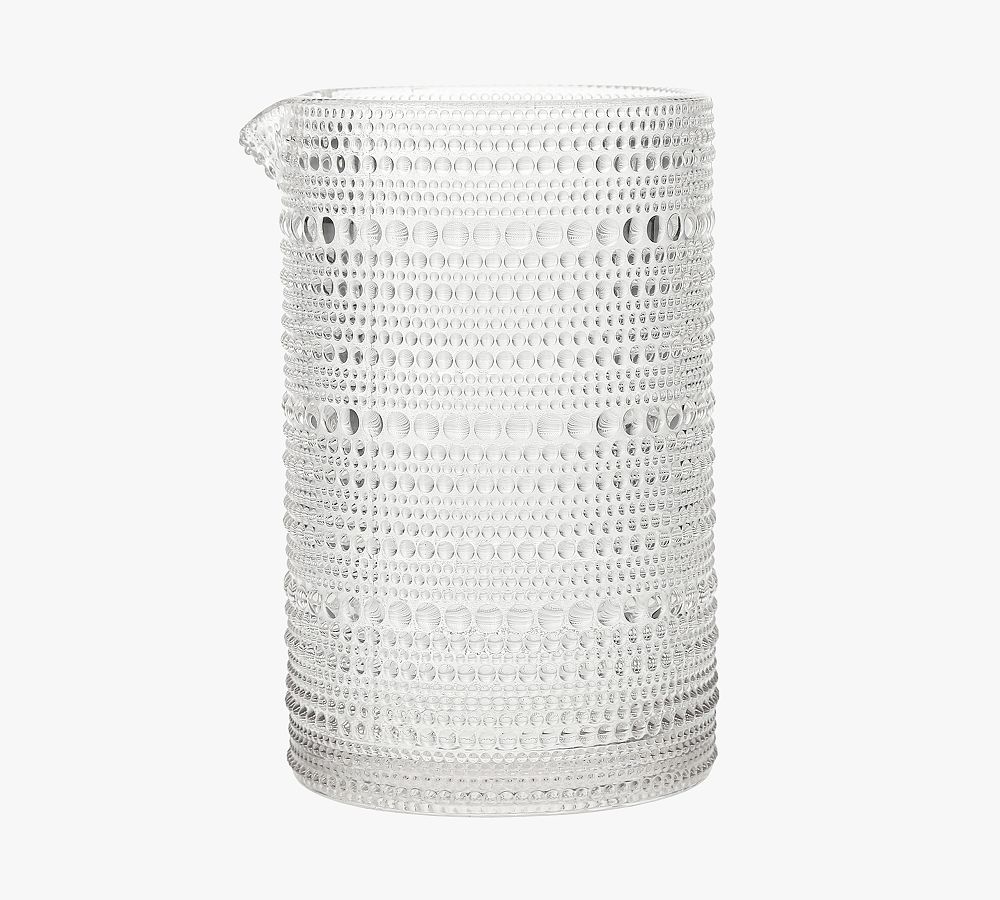 Jupiter Beaded Glass Cocktail Pitcher | Pottery Barn