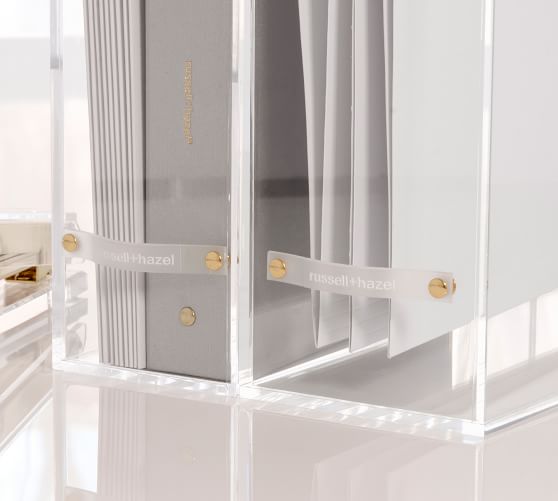 Acrylic Slim File Box | Pottery Barn