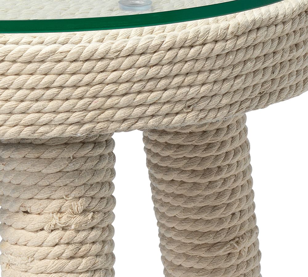Peters Round Rope Side Table | Pottery Barn