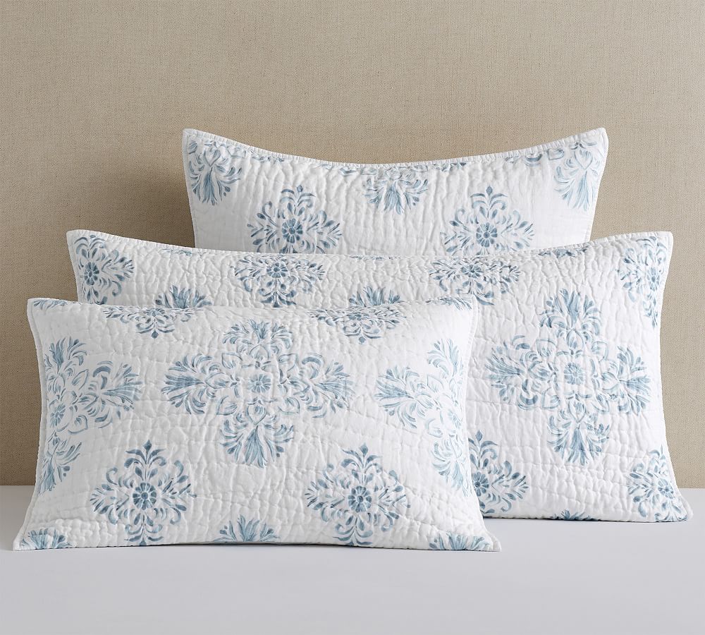 Remy Belgian Flax Linen Handcrafted Quilted Sham | Pottery Barn