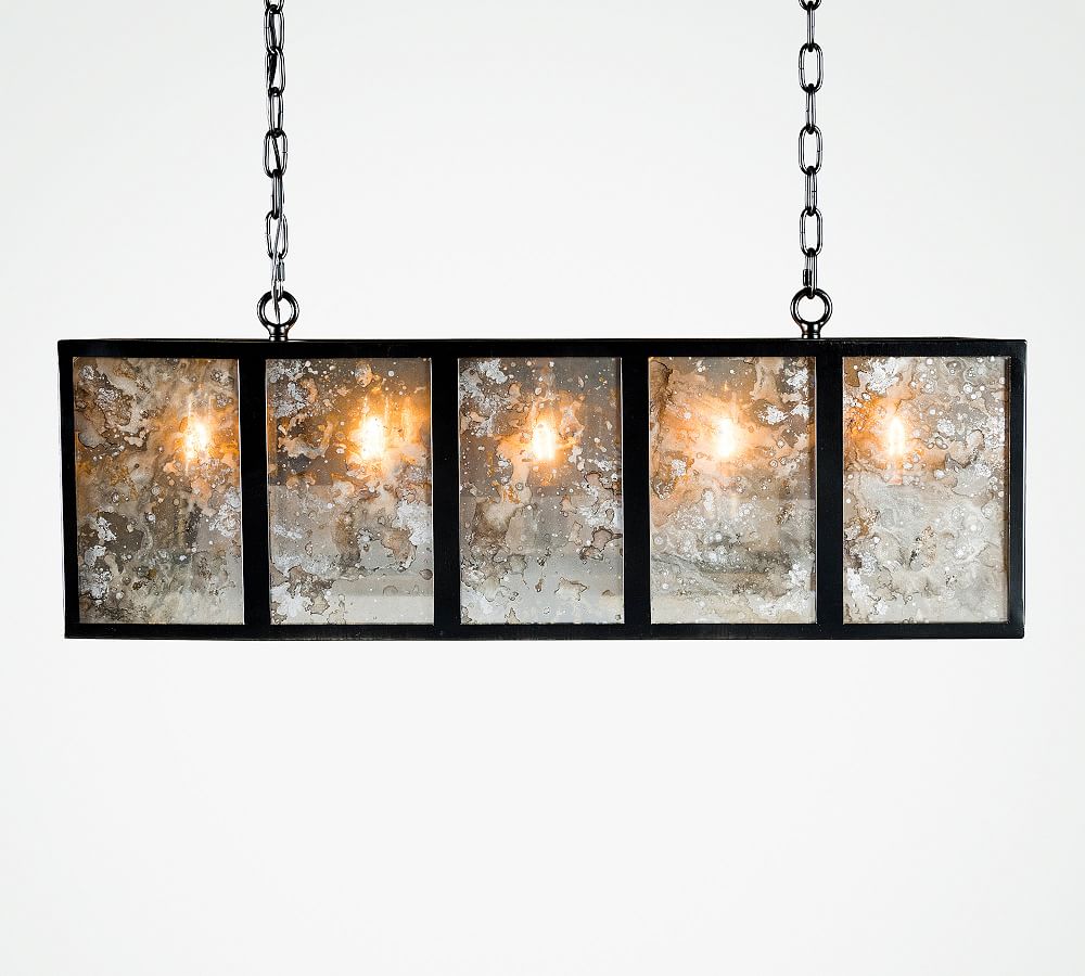 Trainer Linear Glass Chandelier | Pottery Barn