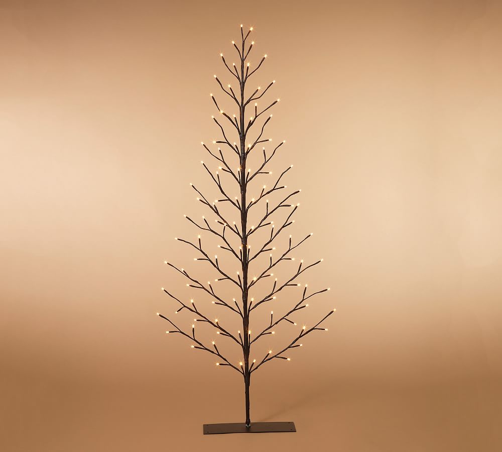 Lit Brown 2D Tree | Pottery Barn