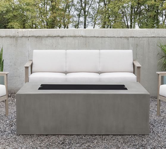 Arbor Rectangle Fire Table Lid | Pottery Barn