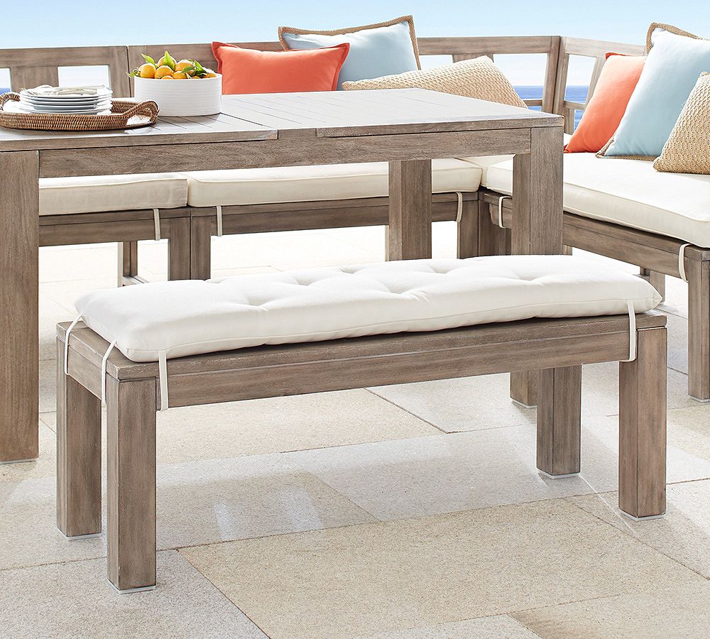 Indio Eucalyptus Outdoor Dining Bench | Pottery Barn