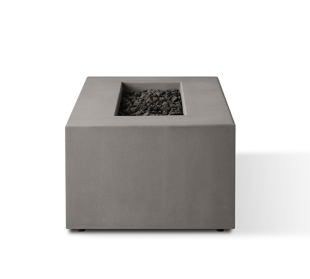 Arbor Concrete Rectangular Fire Pit Table | Pottery Barn