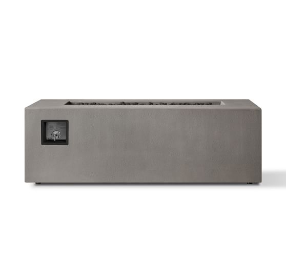 Arbor Concrete Rectangular Fire Pit Table | Pottery Barn