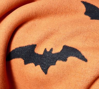 Bat Sherpa Back Throw Blanket | Pottery Barn