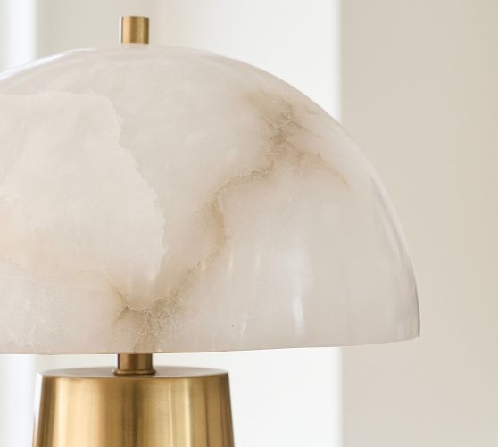 Stella Alabaster Dome Table Lamp | Pottery Barn