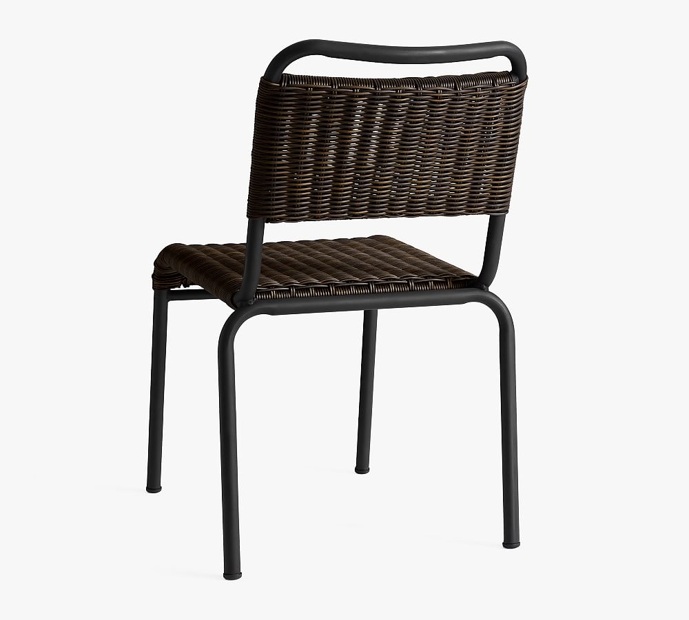 Tulum Wicker Patio Stacking Outdoor Dining Chair | Pottery Barn