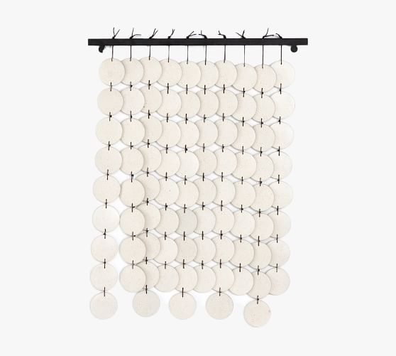 Speckled Ceramic Hanging Wall Art | Pottery Barn