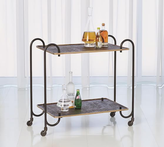 Regan Metal Bar Cart | Pottery Barn