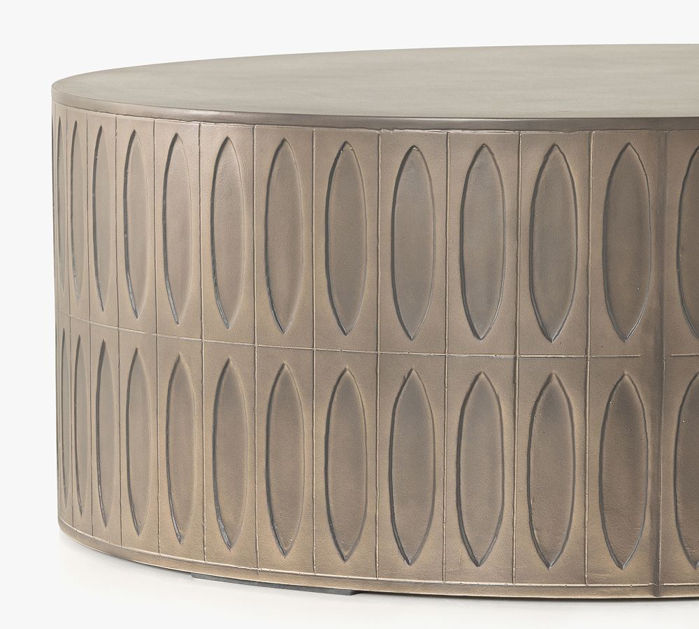 Colorado Round Concrete Coffee Table | Pottery Barn